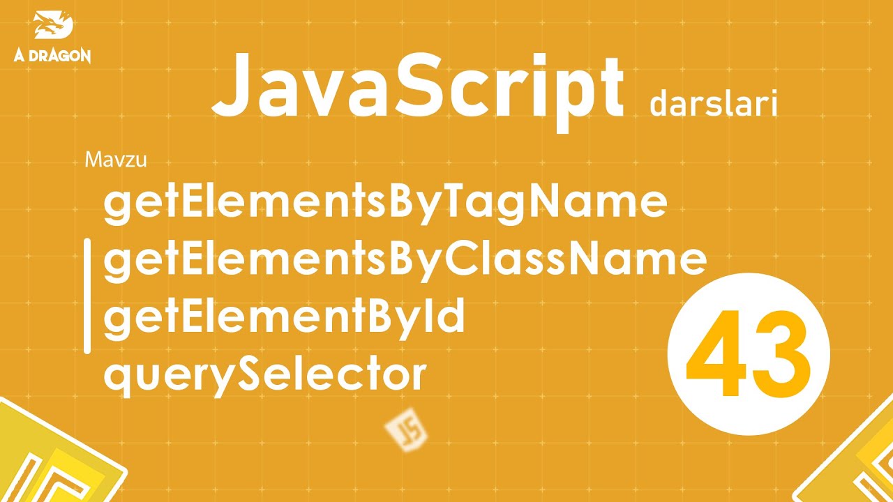 043 Dom Selectorlari Javascript Darslari O Zbek Tilida Youtube