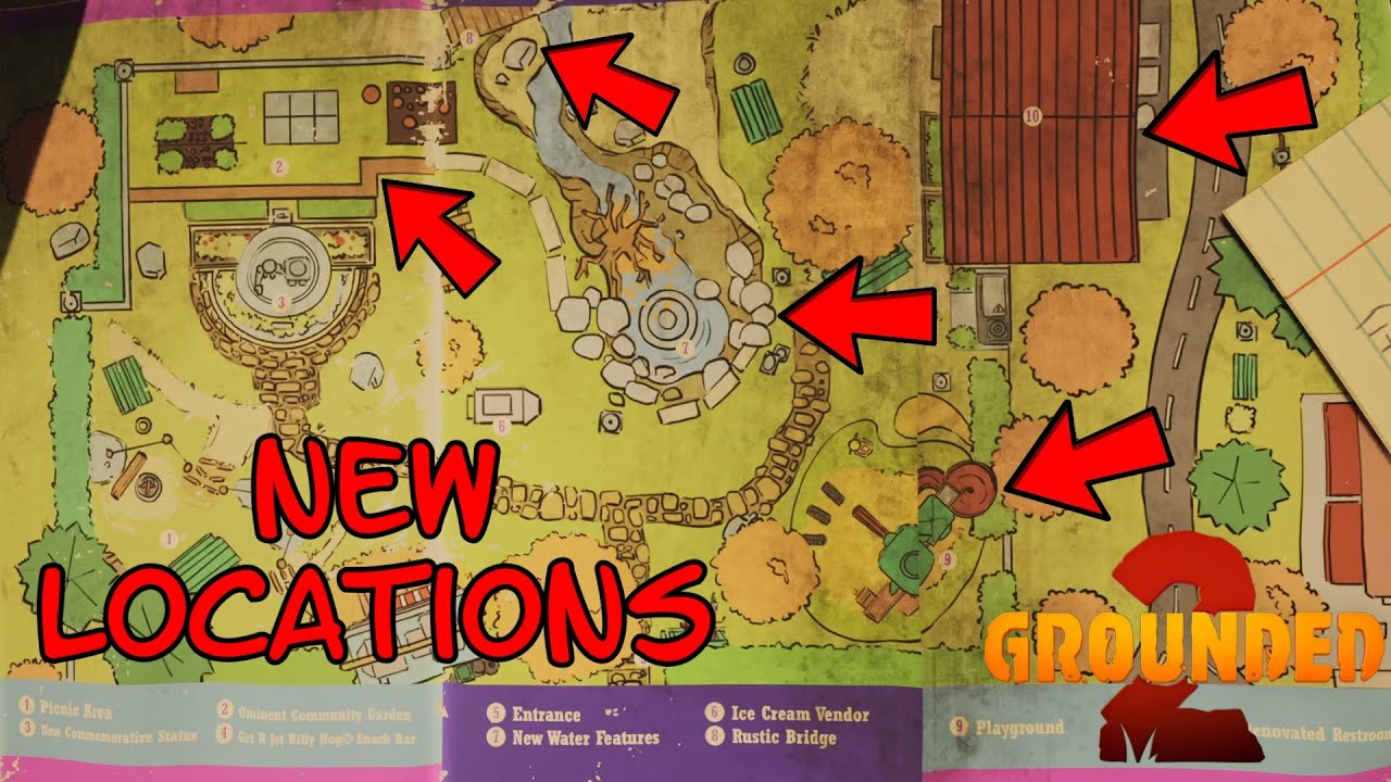 All The New Locations In Grounded 2 Easter Egg Youtube