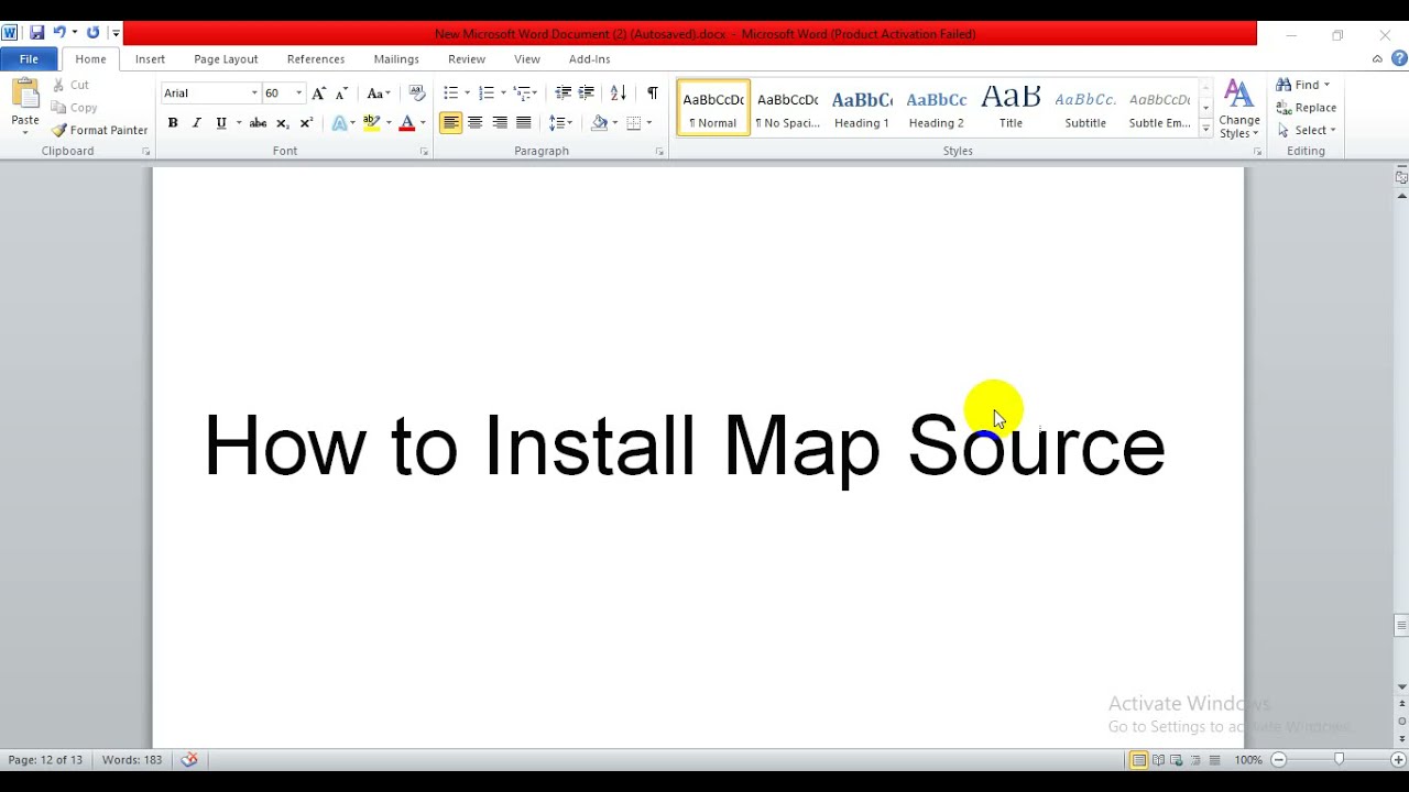 How To Install Mapsource Youtube