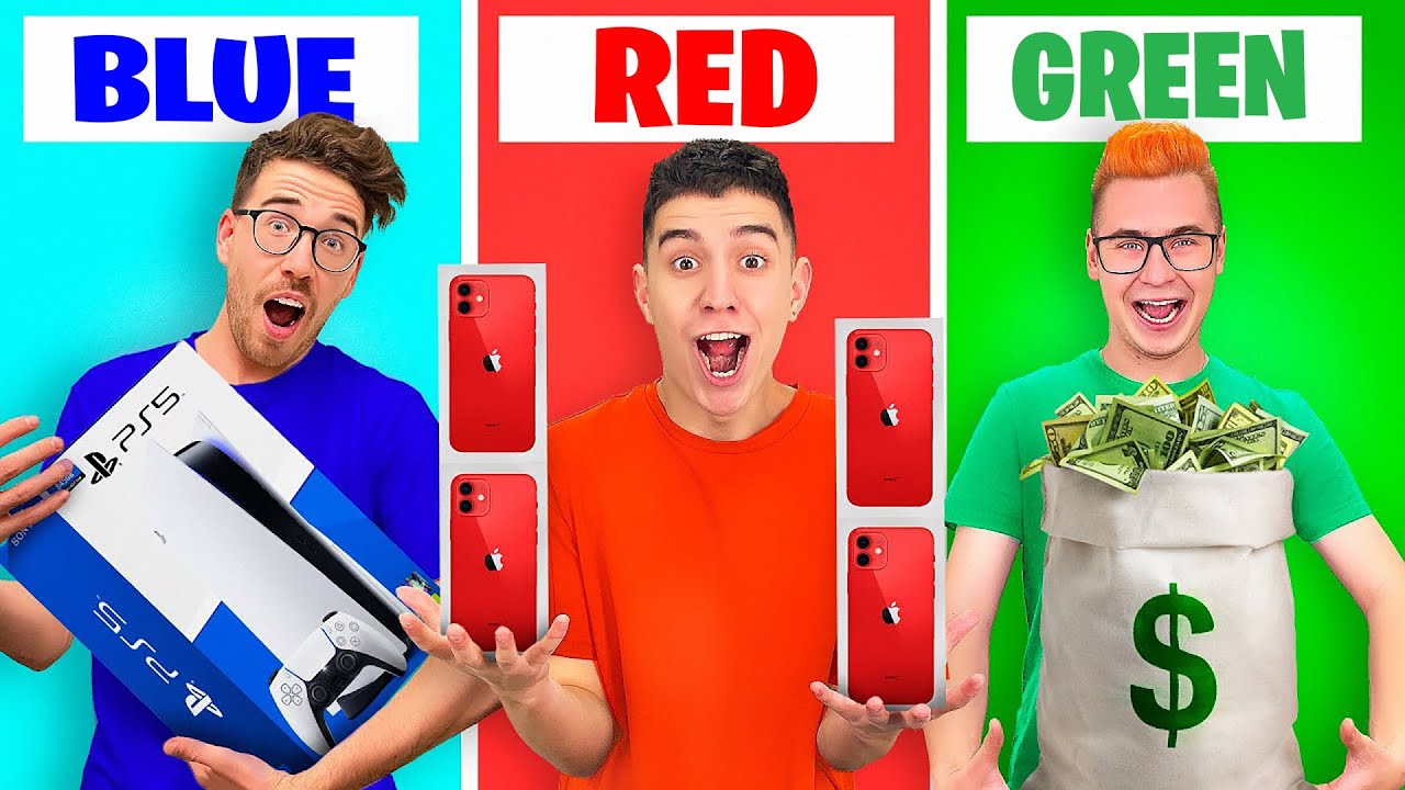 Buying Everything In One Color For 24 Hours Youtube