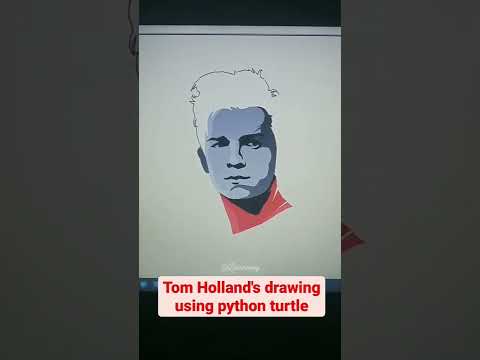 How To Draw Tom Holland Using Python Draw Tom Holland In Just 3