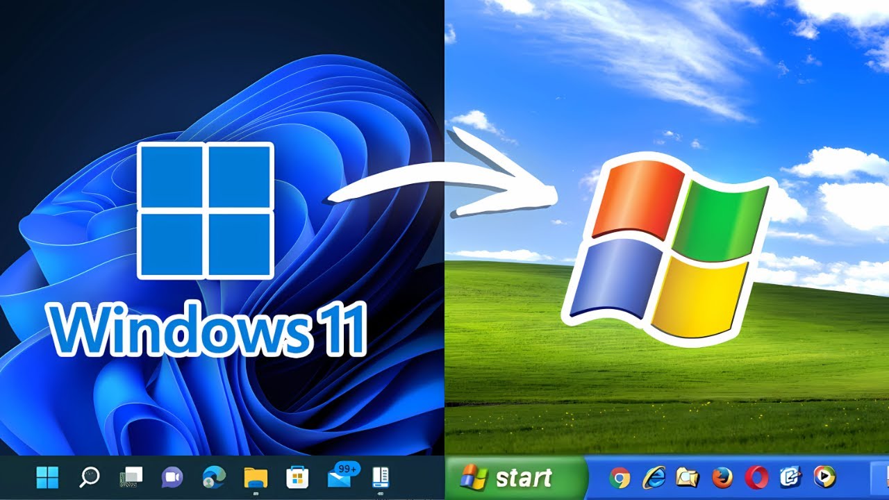 How To Make Windows 11 Look Like Windows Xp Youtube