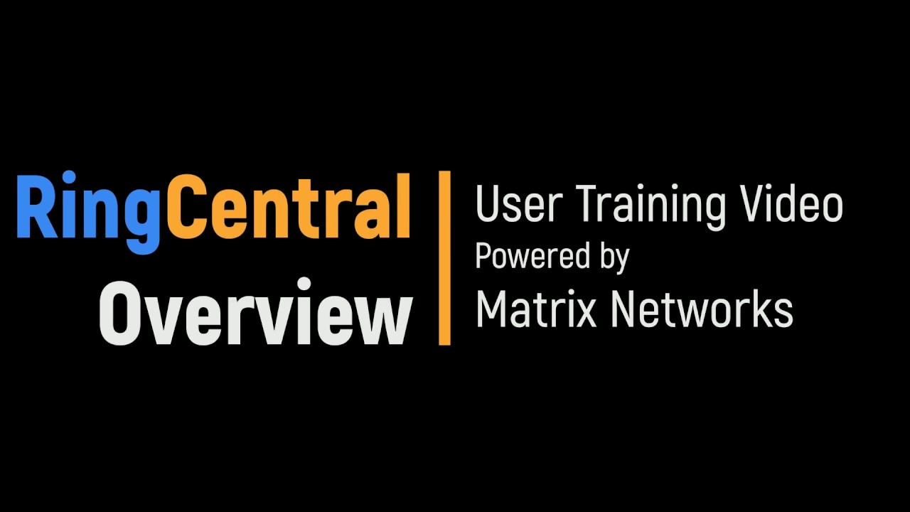 Ringcentral Client Overview Training Video Youtube