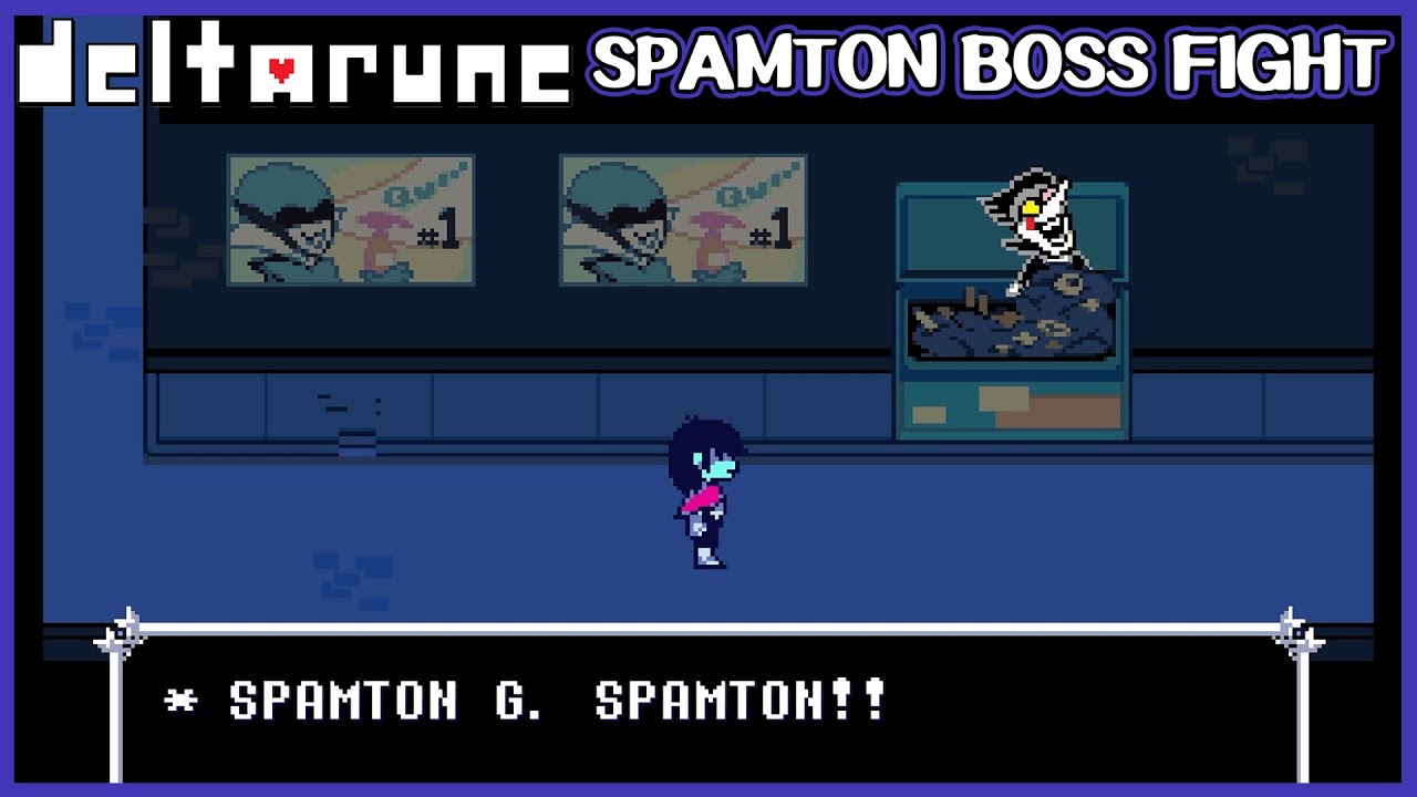 Spamton Boss Fight Deltarune Chapter 2 Youtube
