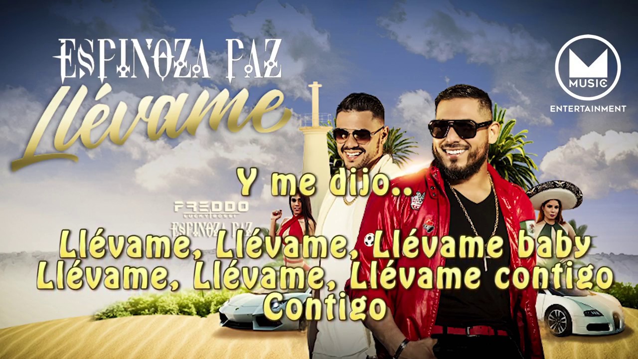 Espinoza Paz X Freddo Llévame Lyrics Video Youtube