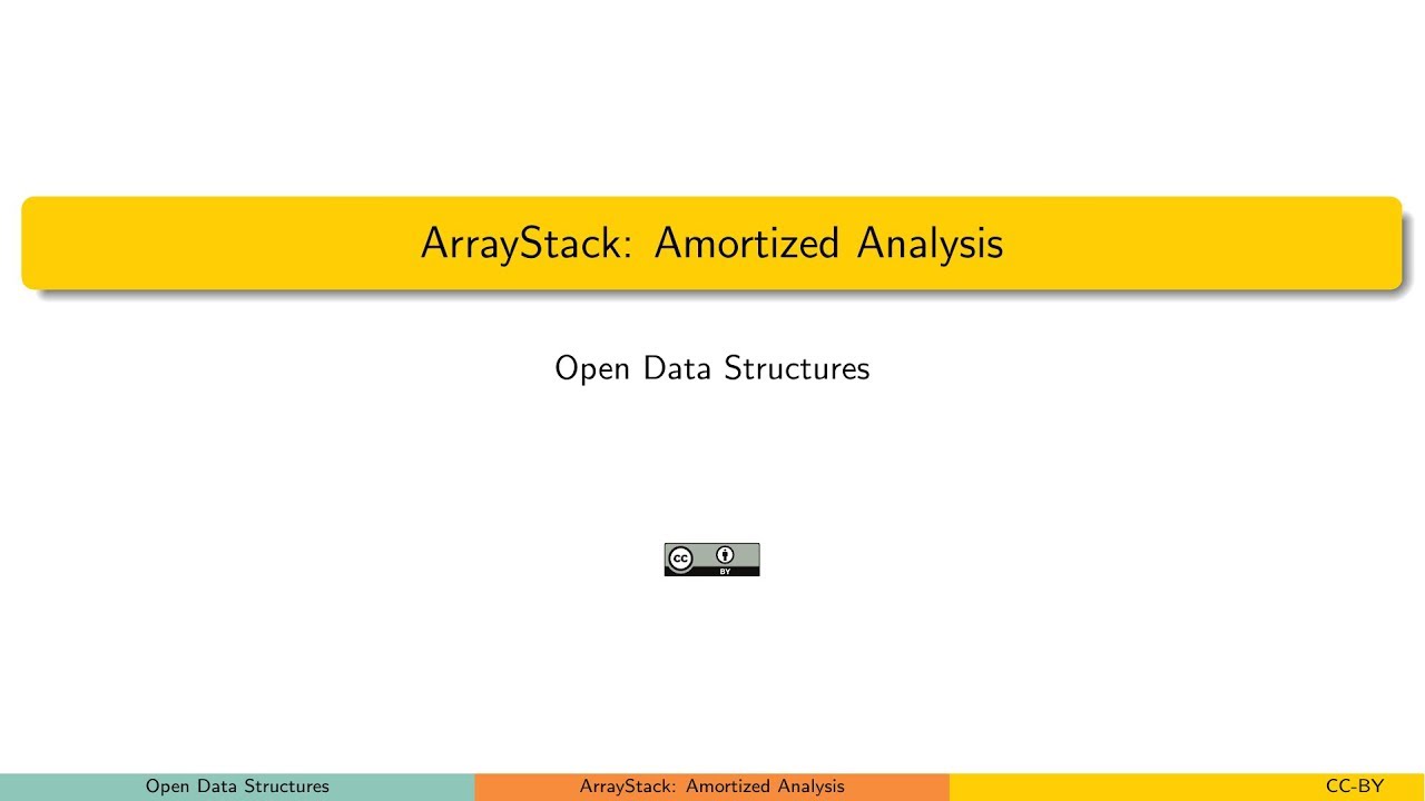 Arraystack Amortized Analysis Youtube