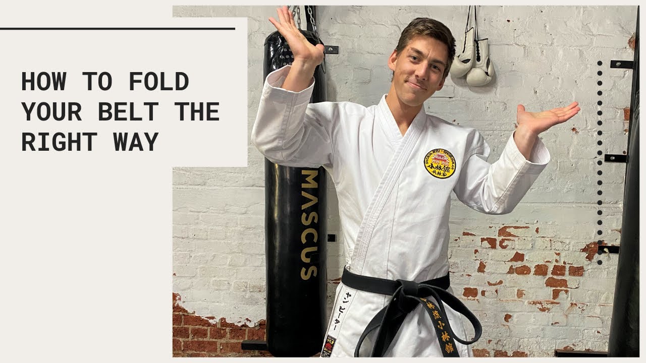 How To Tie Your Karate Belt Correctly Youtube