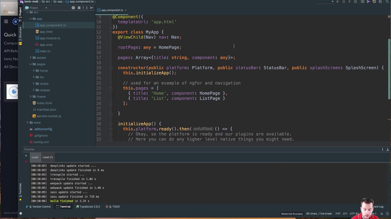 Ionic S04e02 Adding Page To Ionic And Navigation Youtube