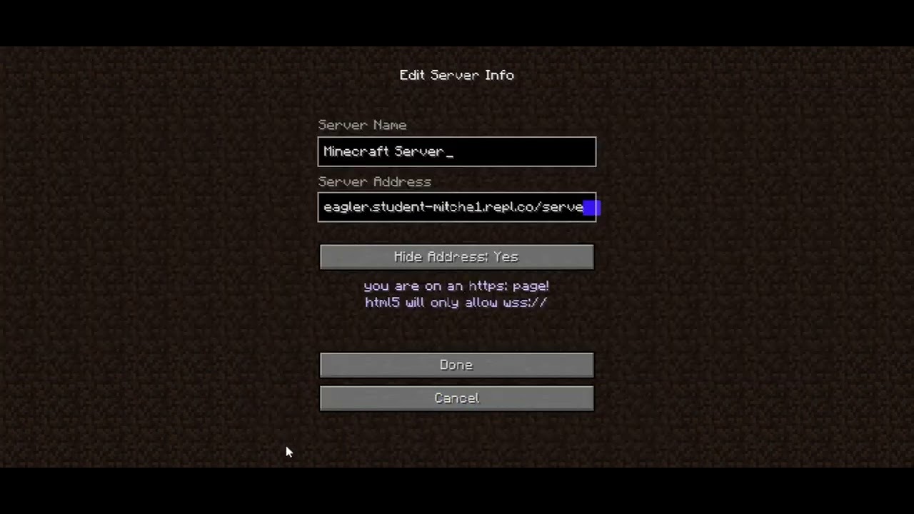 Join My Eaglercraft Server Youtube