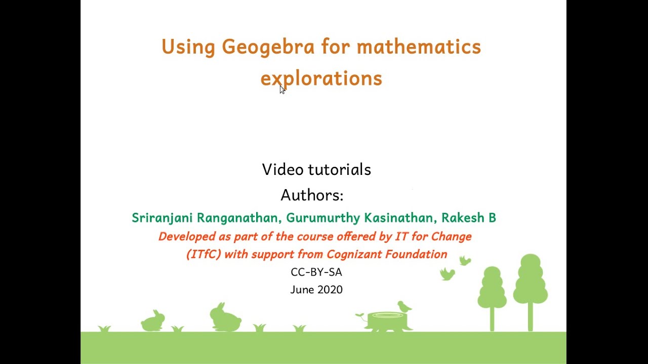 Geogebra Tutorial 1 Getting Introduced To The Basics Youtube