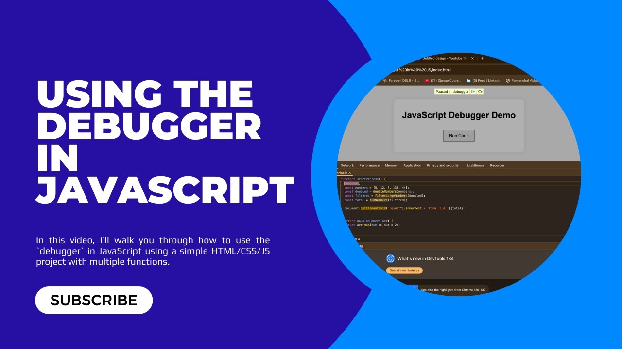Using The Debugger In Javascript Youtube