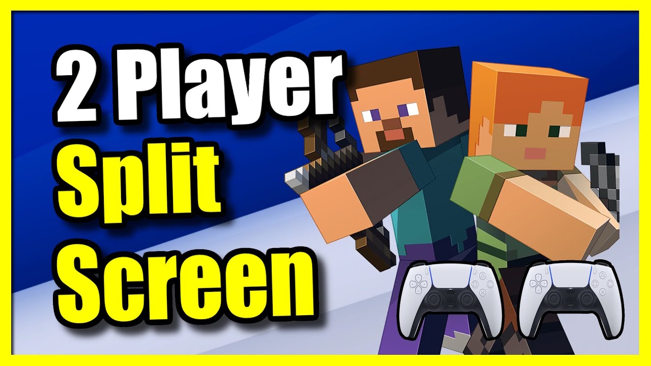 How To Play 2 Player Split Screen On Minecraft Ps5 Or Ps4 Easy Method
