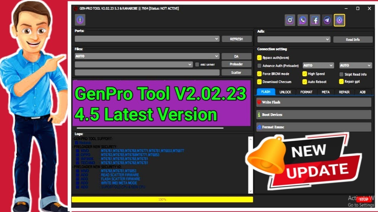 Genpro Tool V2 02 23 4 5 Latest Version L Genpronew Pro Tool 2024 New