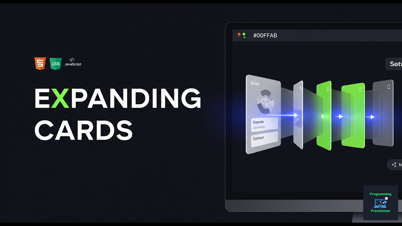 How To Build Expanding Cards With Html Css Javascript Step By Step