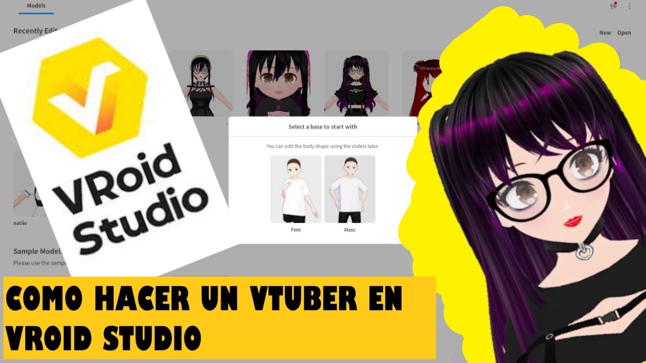 Como Hacer Tu Primer Vtuber En Vroid Youtube