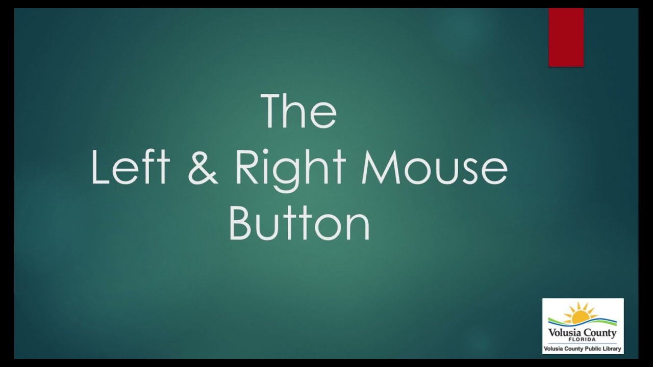 The Left And Right Mouse Buttons Youtube