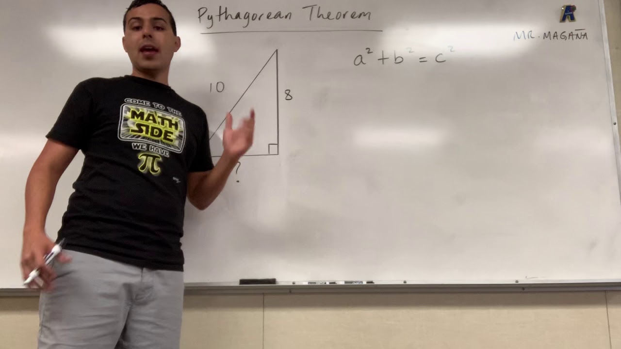 Pythagorean Theorem Leg Missing Youtube