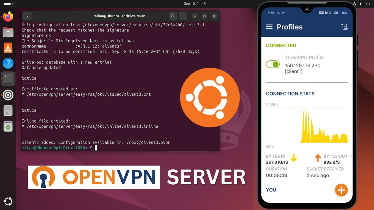 Install And Configure An Openvpn Server On Ubuntu Youtube