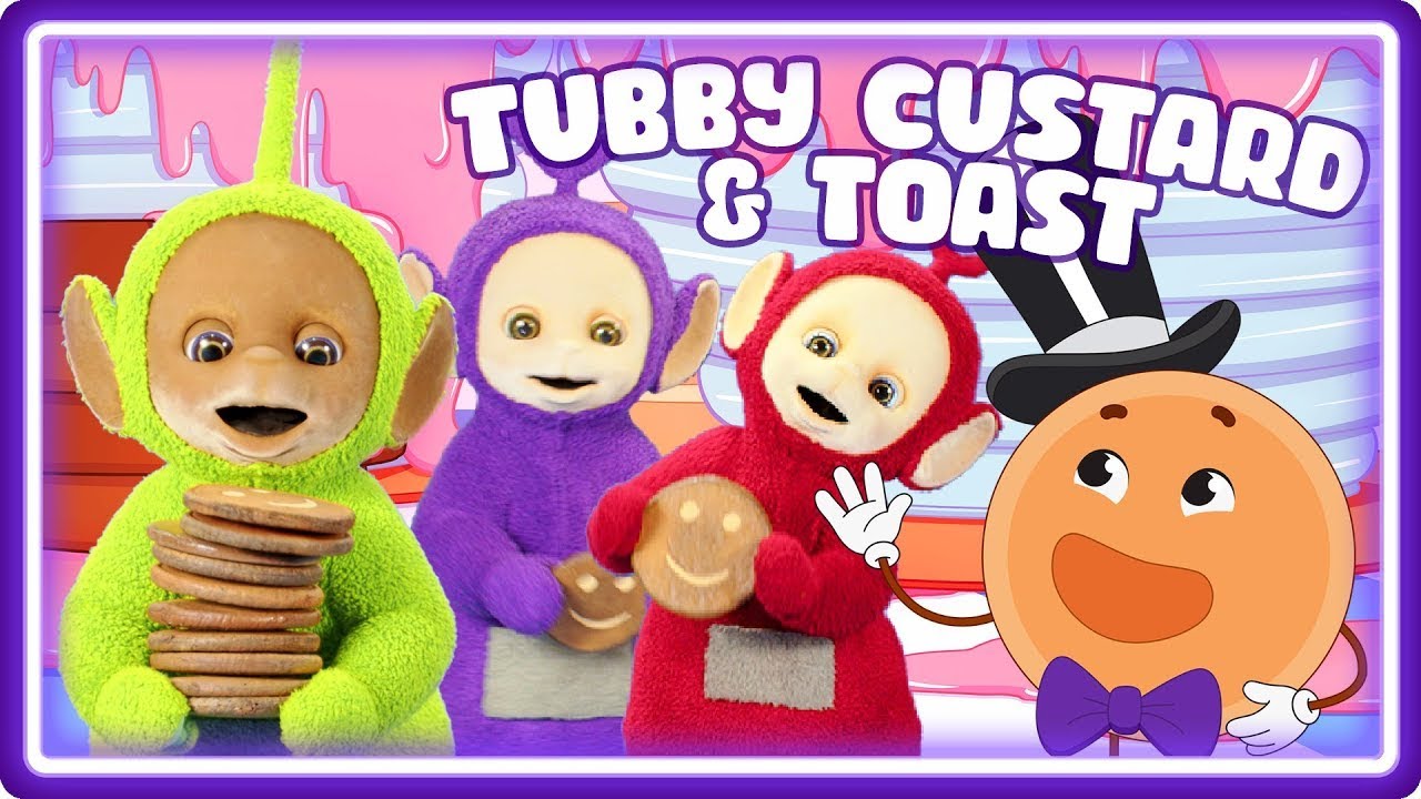 Teletubbies Tubby Toast Machine Rare Teletubbies Pink Tubby Custard