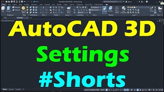 Converting The Working Screen In Autocad From 2d To 3d Shorts Graphic ...