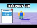 How To Make A Teleport Gui In Roblox Studio Morekeyhitt Mp3 Music & Mp4 ...