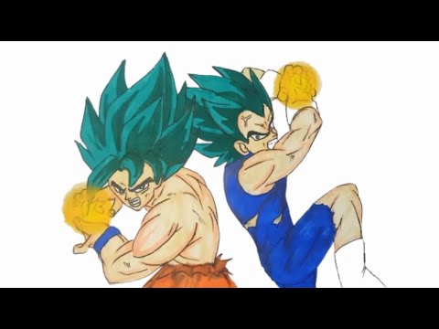 How To Draw Goku Vegeta Step By Step Dragonball Super Youtube