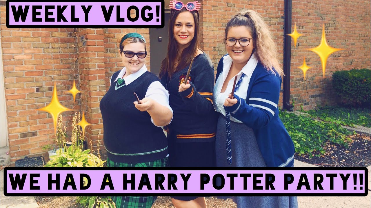Weekly Vlog Harry Potter Party Wedding Fun Youtube