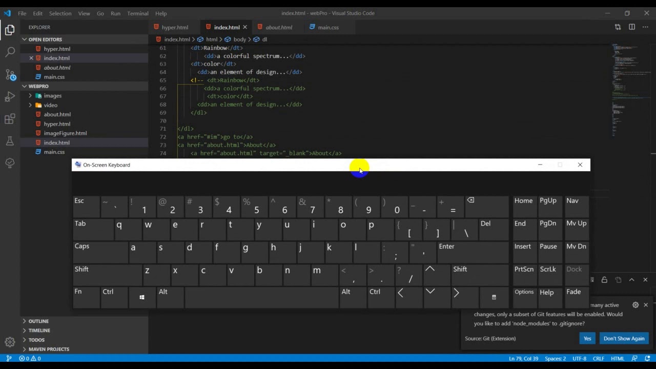 Html Commenting Shortcut Youtube