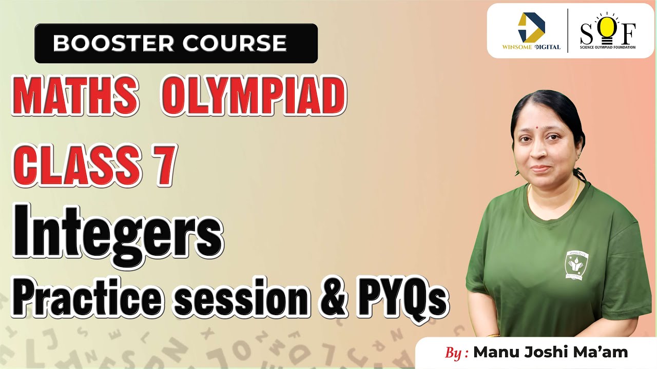 Maths Olympiad Class 7 Chapter 1 Integers Previous Year Questions