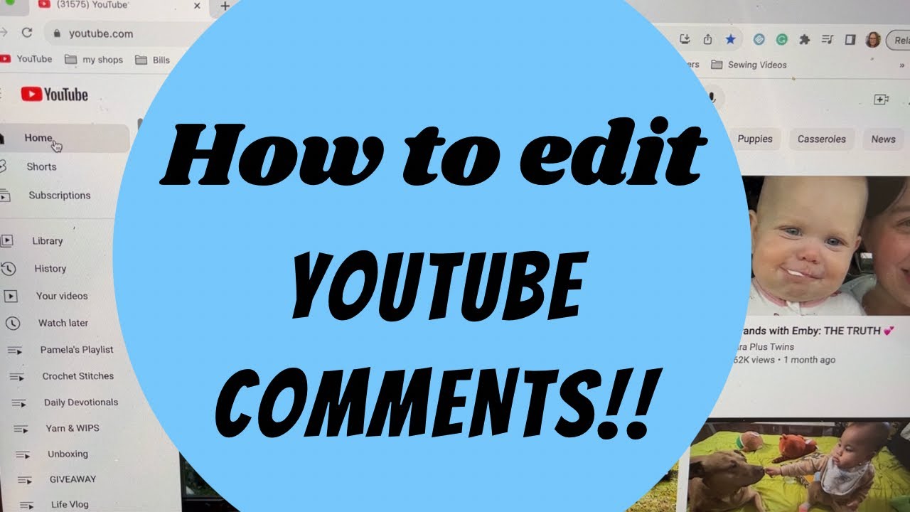 How To Edit Your Comments On Youtube Youtube