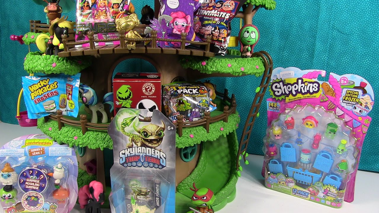 Blind Bag Treehouse Hidden Toys Time Shopkins Skylanders Moshi Monsters