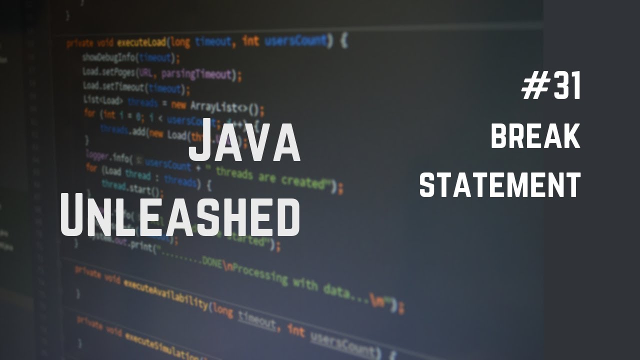 31 Java Break Explained Youtube
