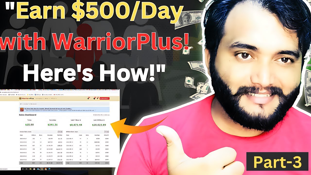 Part 3 Earn 500 Day With Warriorplus Warriorplus For Beginners