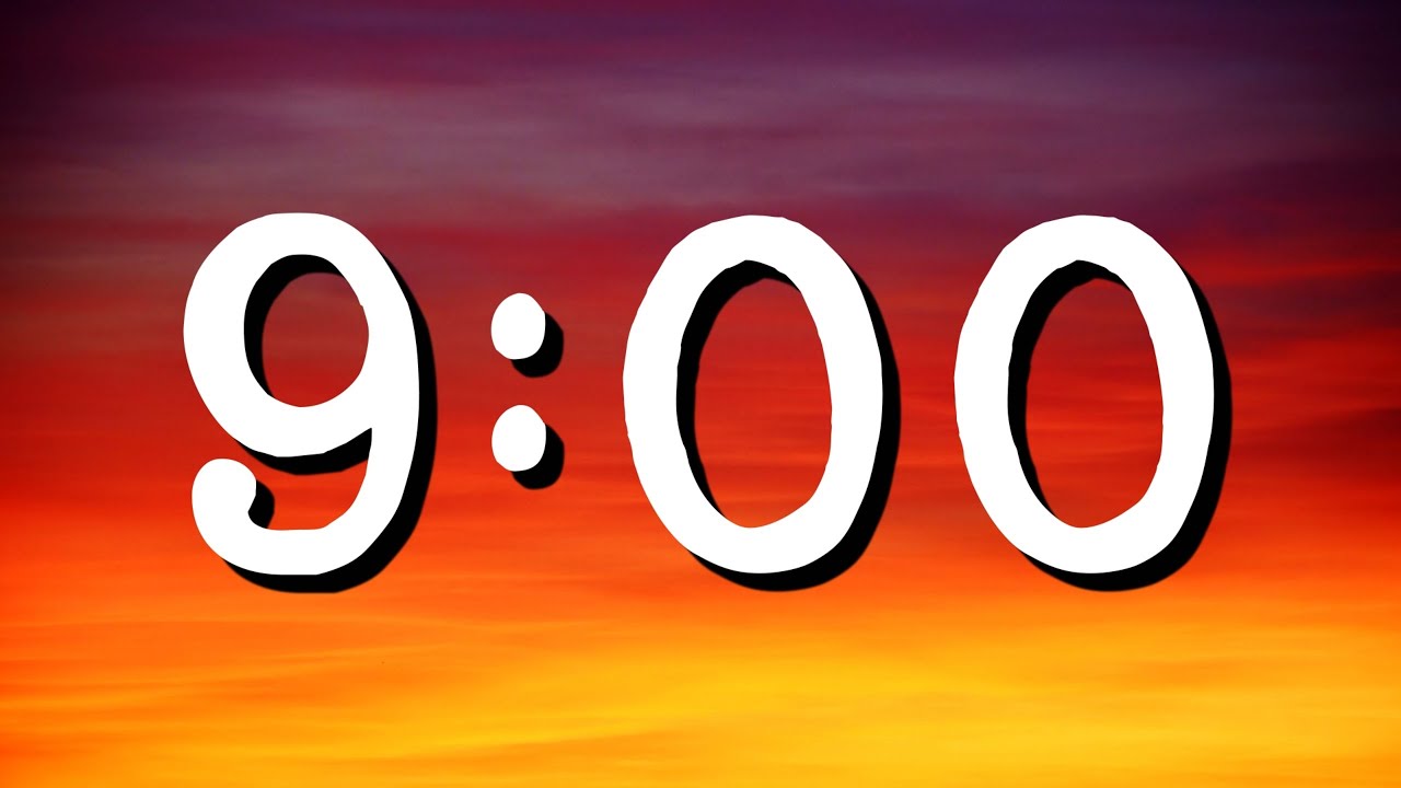 9 Minute Countdown Timer Youtube