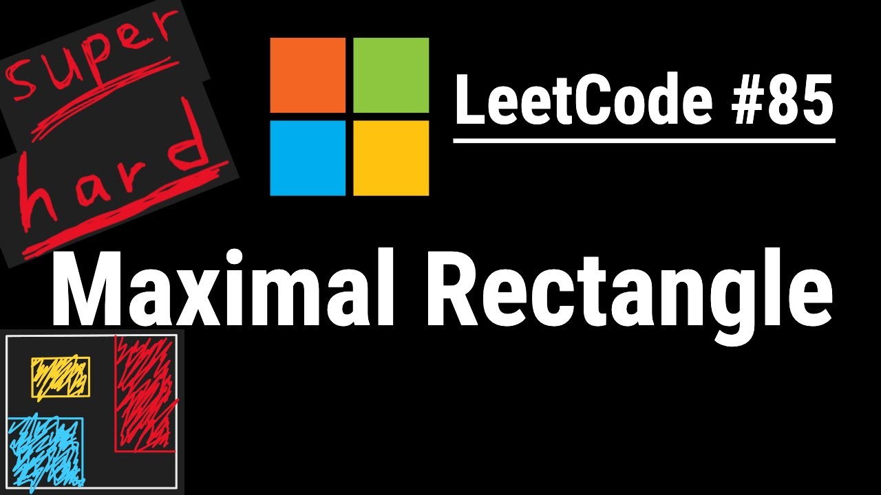 Maximal Rectangle Leetcode 85 With Python Javascript Java And C