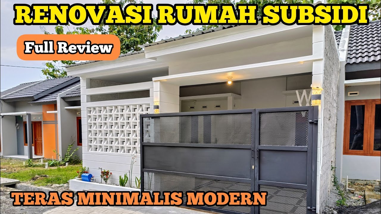 Renovasi Rumah Subsidi Type 36 Minimalis Modern Youtube