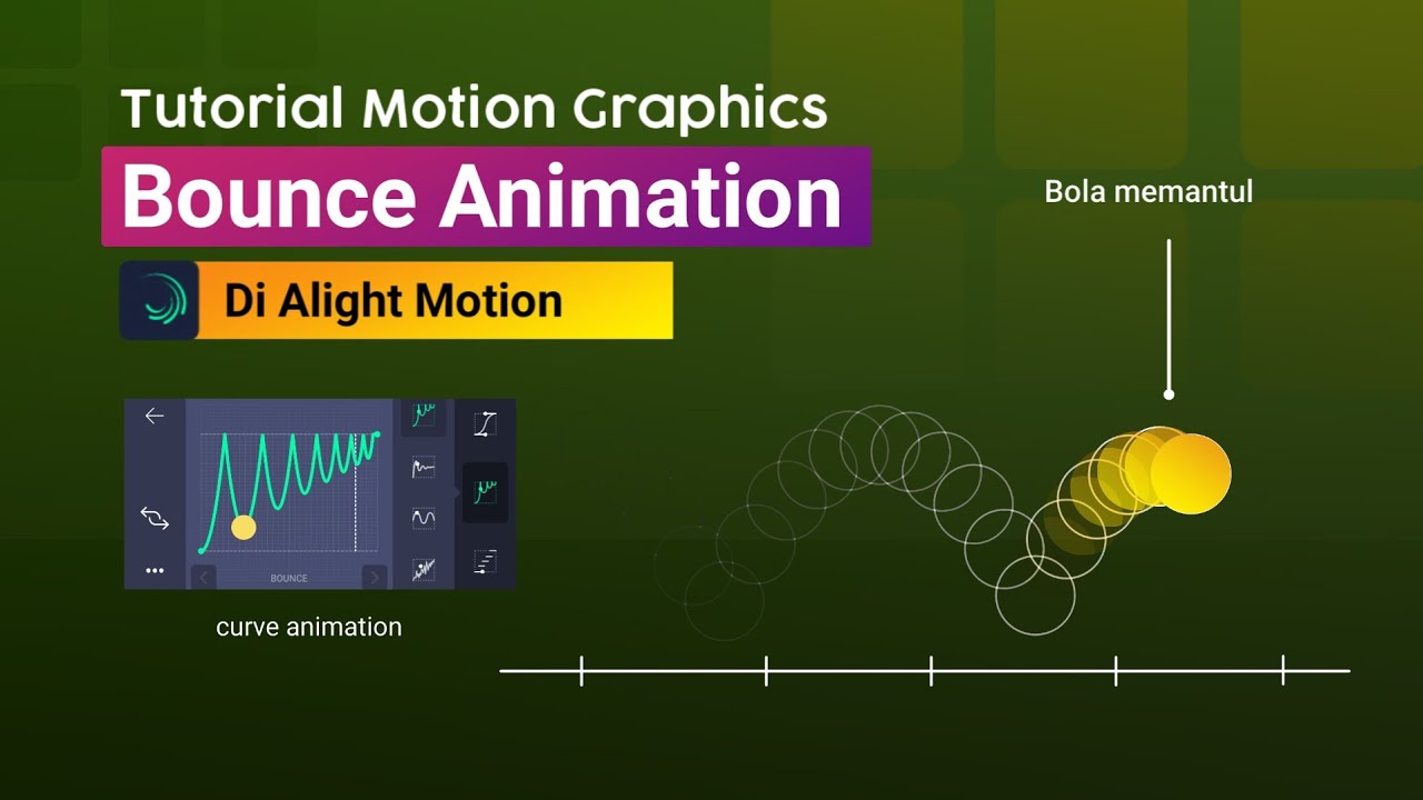 Tutorial Bounce Animation Di Alight Motion Tutorial Motion Graphich