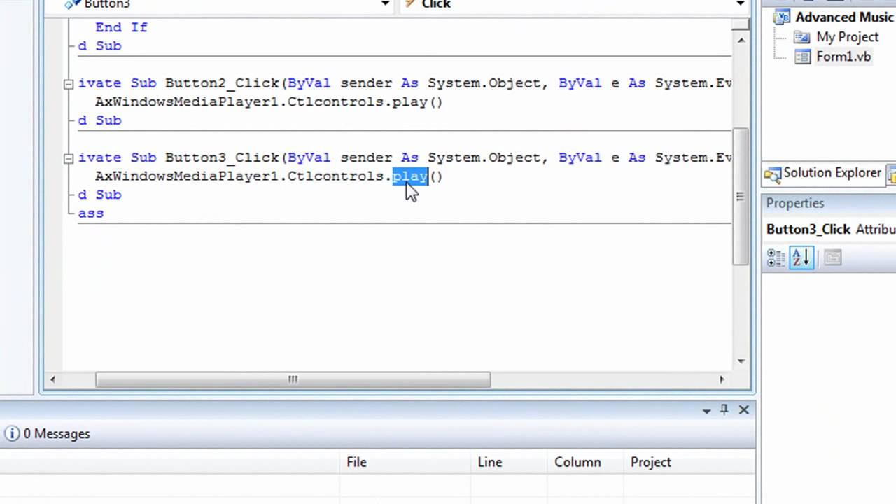 Visual Basic Advanced Music Player Tutorial Hd Youtube