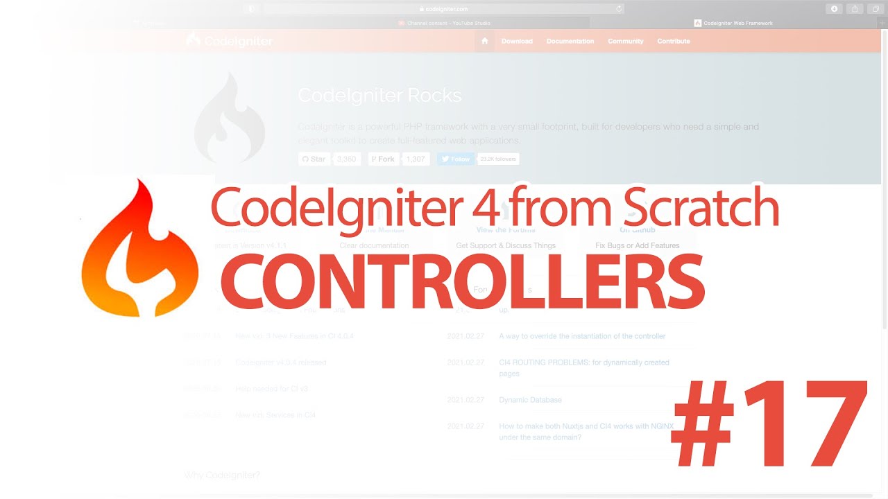 17 Controllers Codeigniter 4 From Scratch Youtube