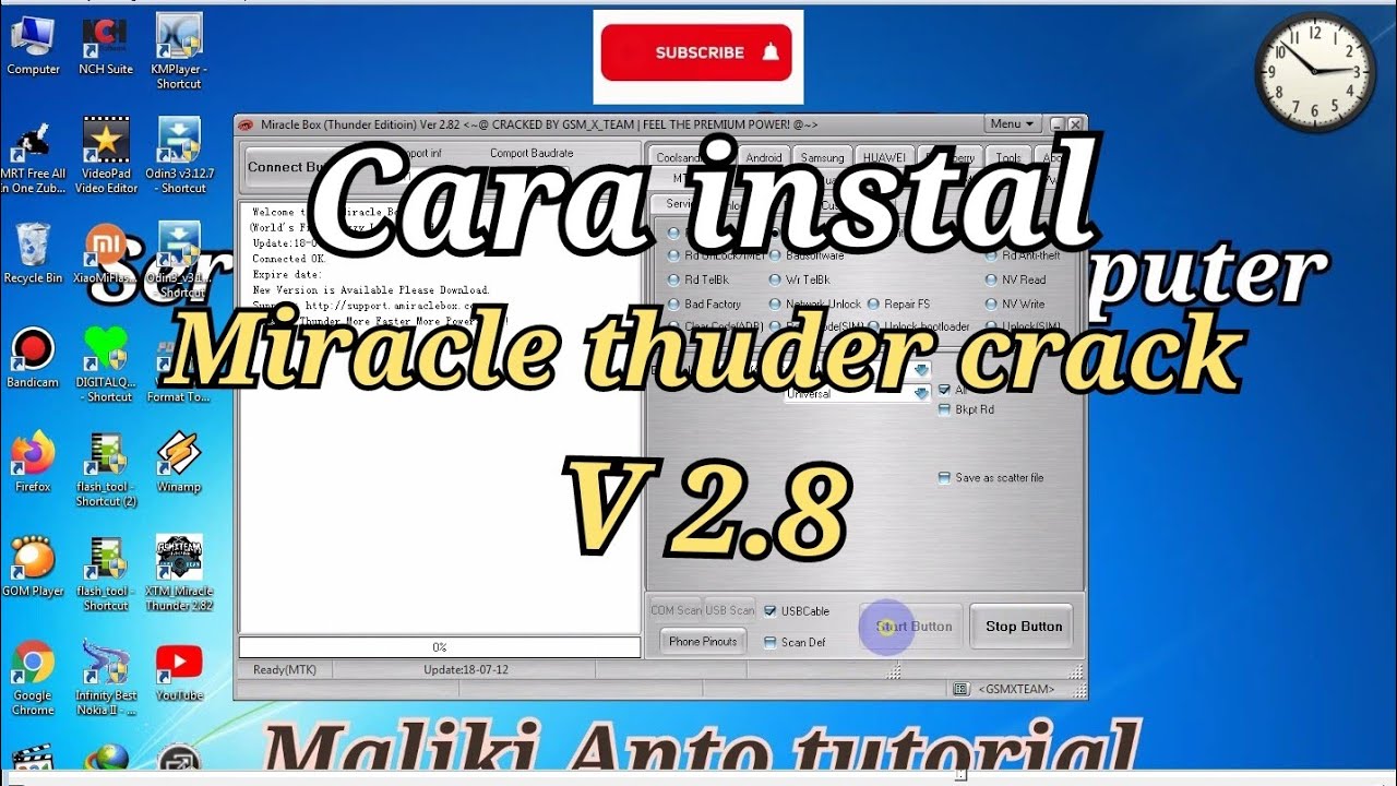 Cara Instal Miracle Thunder Crack Youtube