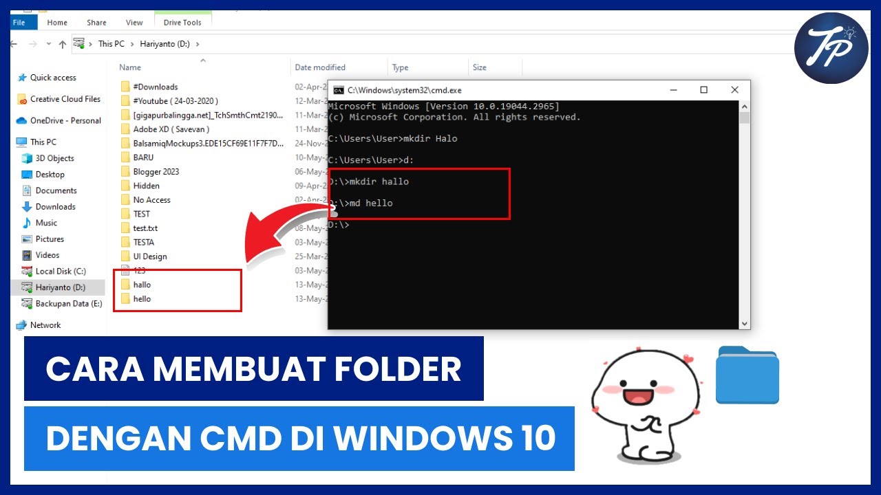 Cara Membuat Folder Dengan Cmd Di Windows 10 Buat Folder Dengan Cmd