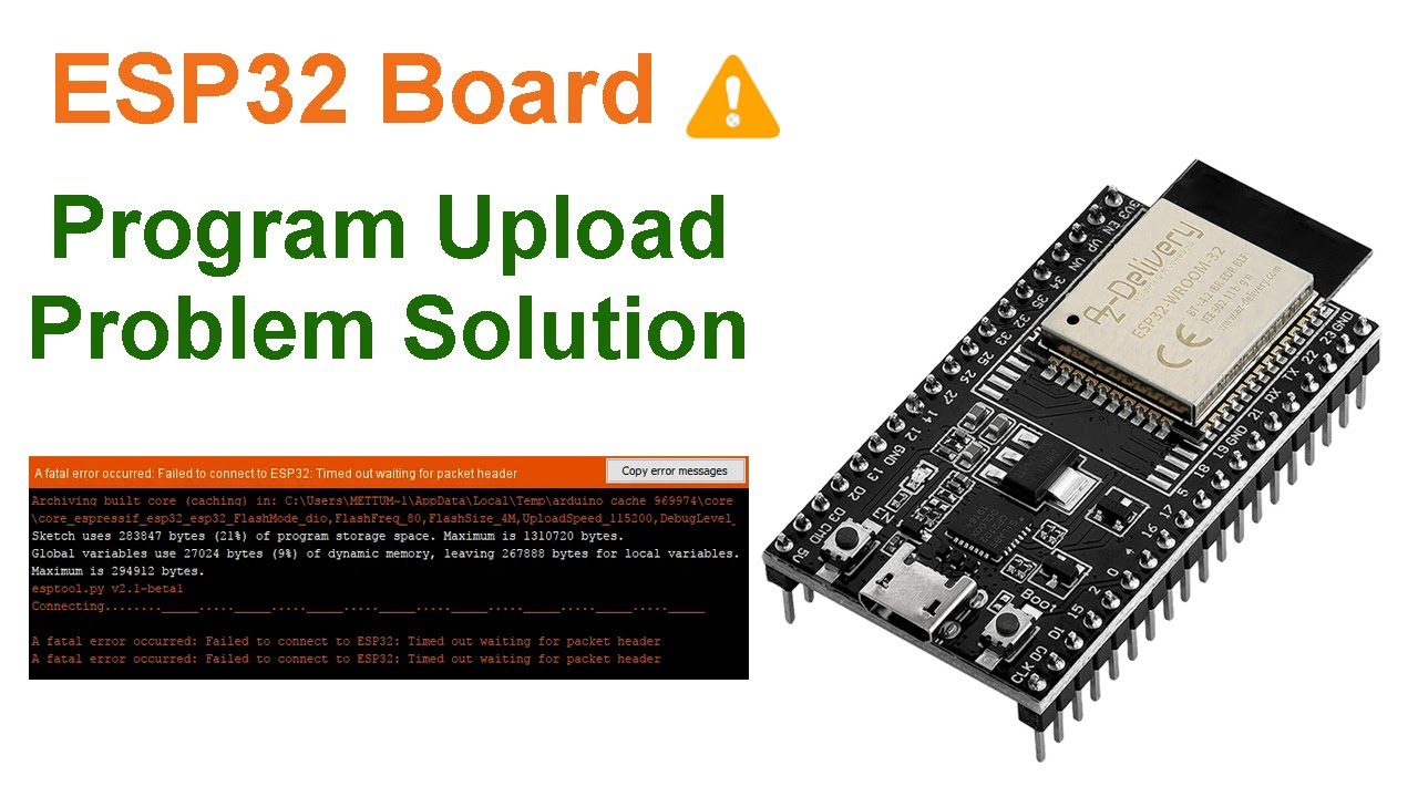 How To Fix Esp32 Uploading Errors Easy Troubleshooting Guide Youtube