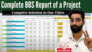 Bar Bending Schedule Bbs Report File Complete Bbs Report Of A Project ...