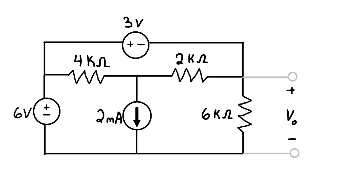 Node Voltage Method Problem 19 Super Node 3 Youtube