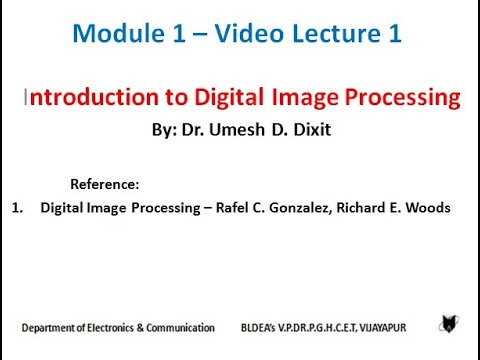Introduction To Digital Image Processing Youtube
