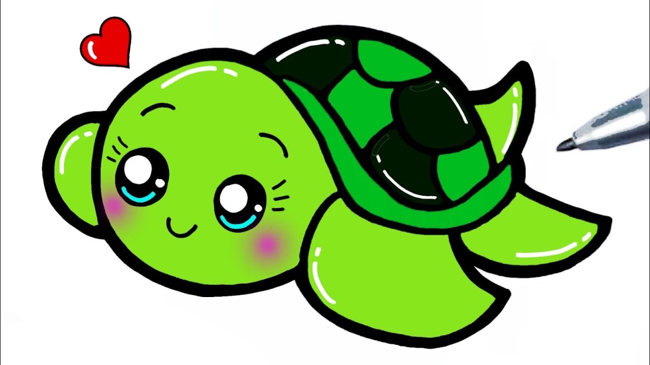 Learn How To Draw Cute Cartoon Turtle Hamster Bird 50 Off