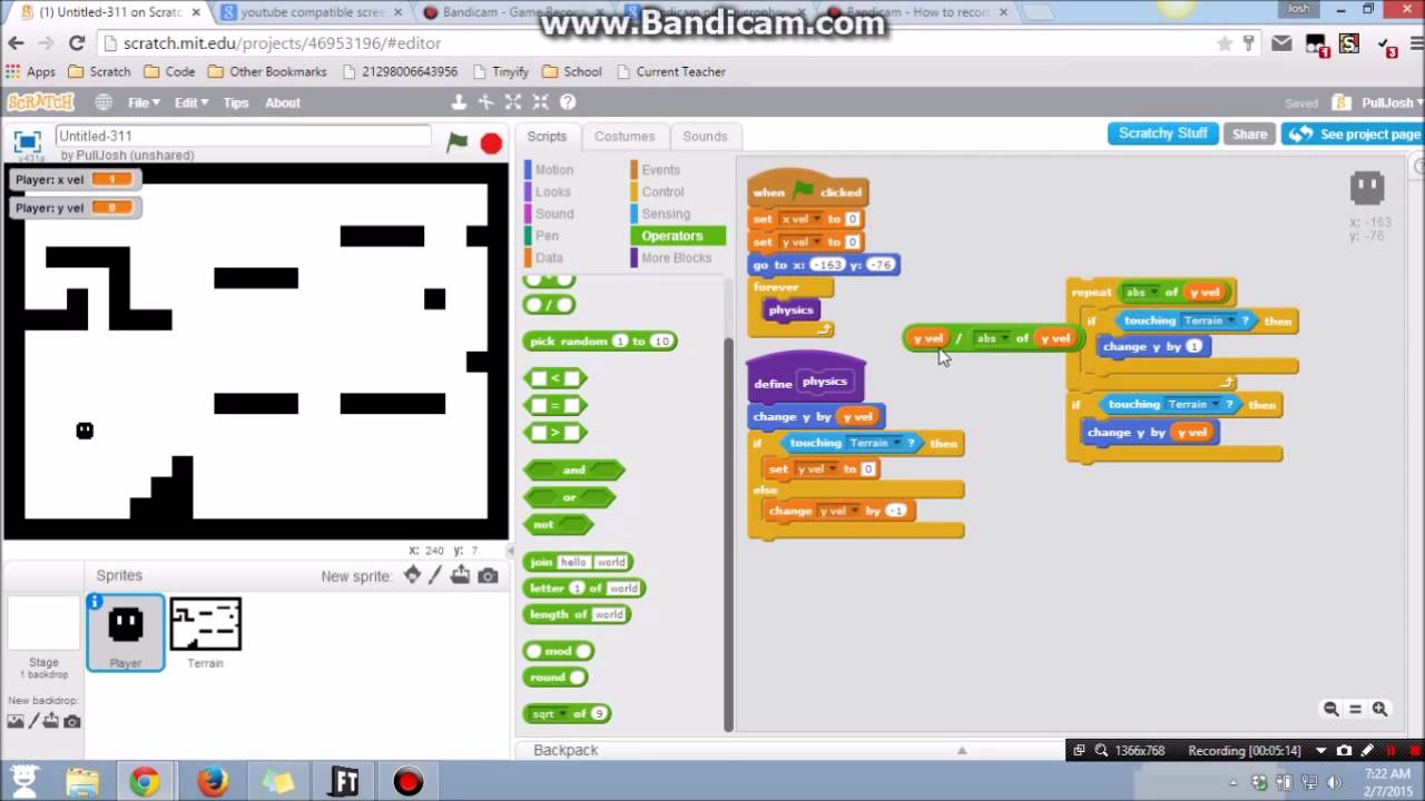 Platform Physics Tutorial Scratch Youtube