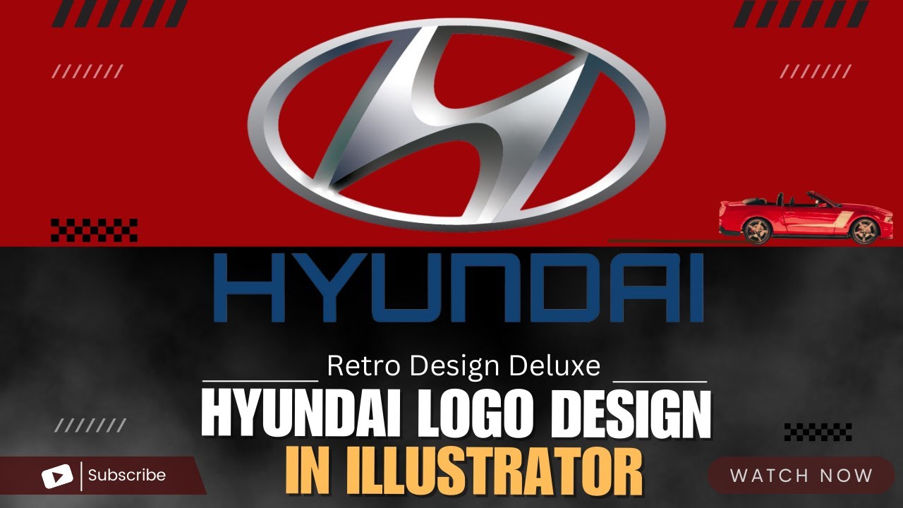 Hyundai Logo Design In Illustrator Step By Step Guide Tutorial Youtube