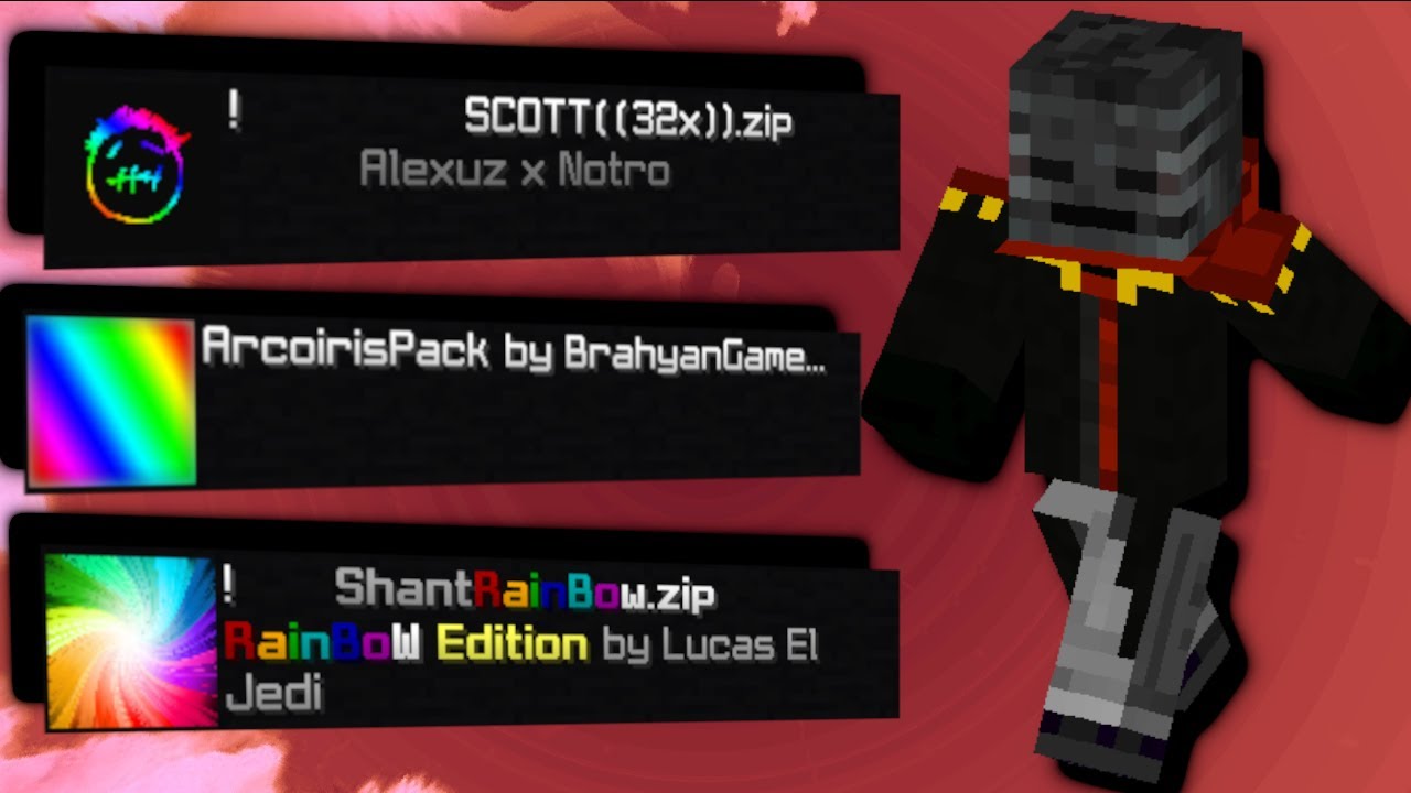 Top 3 Mejores Texture Packs Rgb Rainbow Fps Boost 2021 Youtube