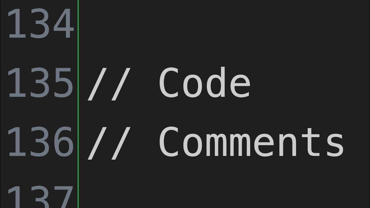 Should You Comment Code Youtube
